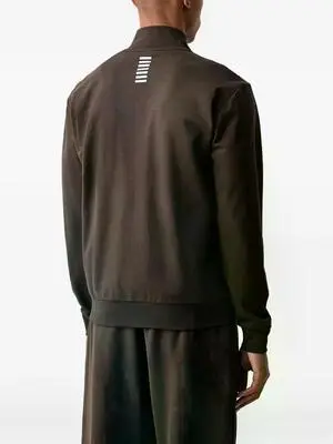 EA7 Logo-print Zip-up Sweatshirt