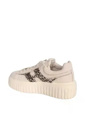 Hogan Leopard-print Platform Sneakers