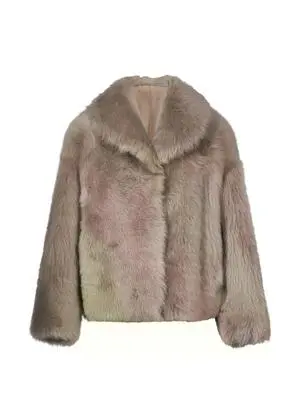 SALVATORE SANTORO Shearling Shawl-collar Coat