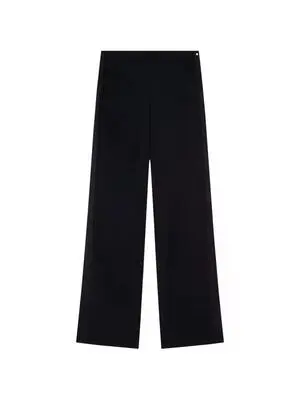 Armani Exchange Satin-trim Wide-leg Trousers