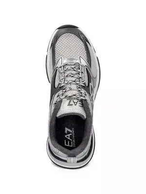 EA7 Mesh-panelled Logo-print Sneakers