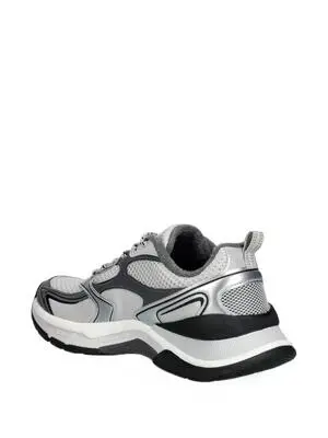 EA7 Mesh-panelled Logo-print Sneakers