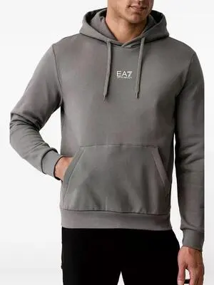 EA7 Logo-print Drawstring Hoodie