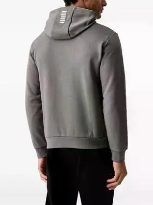EA7 Logo-print Drawstring Hoodie