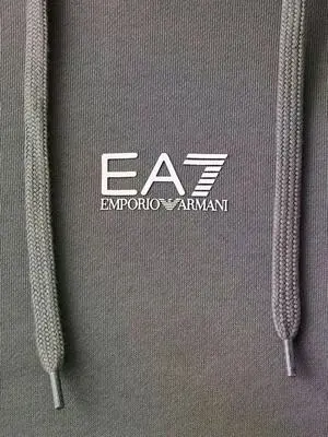 EA7 Logo-print Drawstring Hoodie