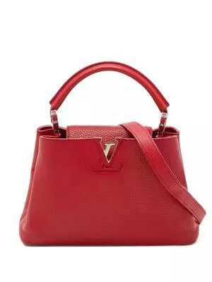 LOUIS VUITTON Capucines Bb Satchel Bag - Red