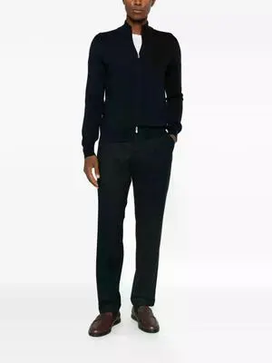 Tagliatore Raymond Zip-up Virgin-wool Cardigan