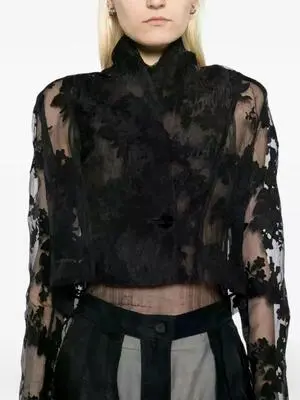 TESSITURA Roses Organza Cropped Jacket