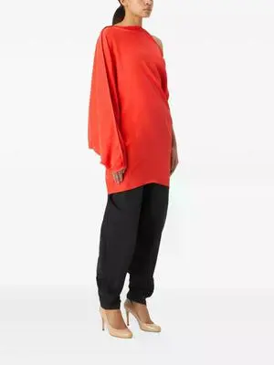 Gauge81 Ota Bias-cut Draped Mini Dress