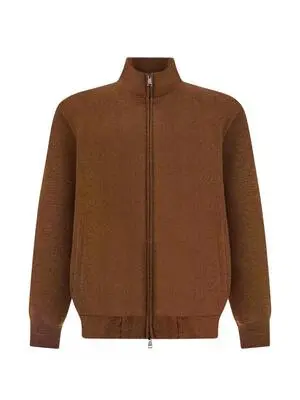 Paul & Shark The Layover Zip-up Cardigan - Brown