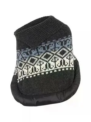 MOORER Capuaalw Knit Padded-trim Poncho
