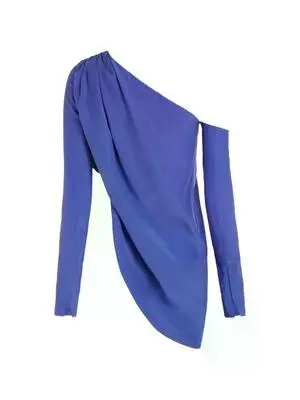 Gauge81 Toho One-shoulder Silk Blouse