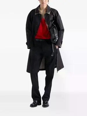 Prada Bonded Devoré Cotton Coat