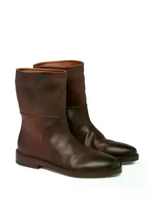 Marsèll Tubetto Burnished-effect Leather Boots
