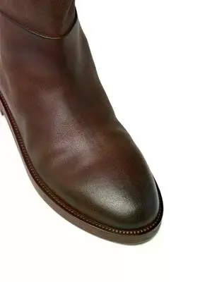 Marsèll Tubetto Burnished-effect Leather Boots
