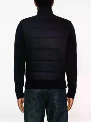 FILERIA Padded-panel Ribbed-knit Jacket