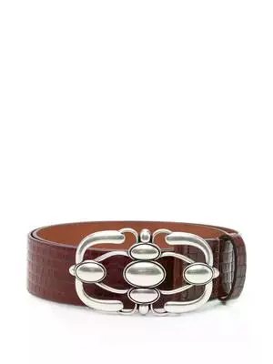 Isabel Marant Étoile Mirko Croc-effect Belt - Brown