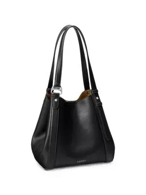 Ralph Lauren Logo-print Leather Tote Bag