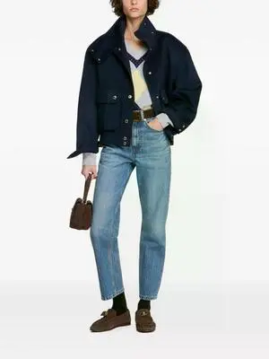 Sandro Argyle-pattern Wool Sweater