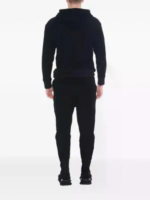 TESSITURA Ribbed-knit Low-crotch Track Pants