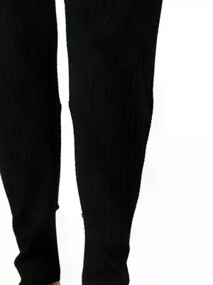 TESSITURA Ribbed-knit Low-crotch Track Pants