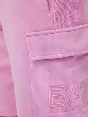 EA7 Logo-embroidered Track Shorts