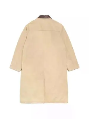 StÜssy Leather-collar Cotton Coat