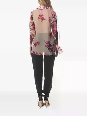 TESSITURA Floral-print Silk Shirt