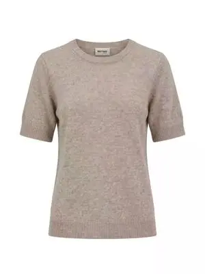 NOTSHY Fine-knit Short-sleeve Sweater - Neutrals