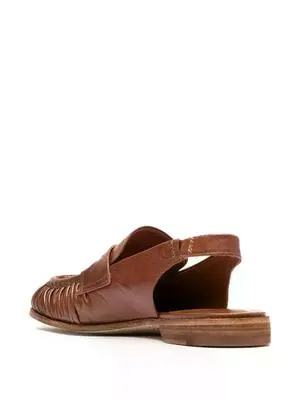 Officine Creative Solitude 102 Gathered Slingback Pumps