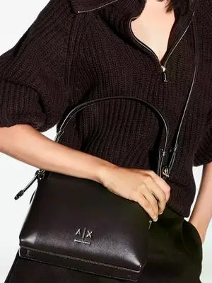 Armani Exchange Logo-plaque Shoulder-strap Shoulder Bag - Brown