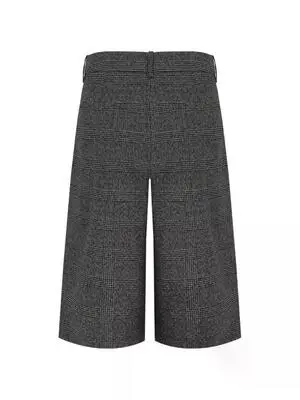 Essentiel Antwerp Prince Of Wales Check Shorts - Grey