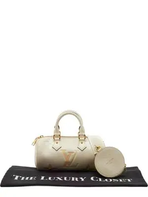 LOUIS VUITTON Papillon Bb Monogram Empreinte Leather Satchel Bag