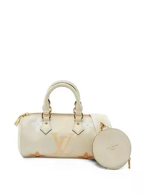 LOUIS VUITTON Papillon Bb Monogram Empreinte Leather Satchel Bag