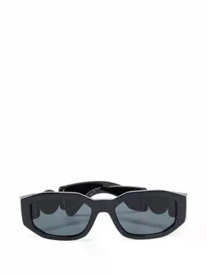Versace Medusa Biggie Rectangle Sunglasses - Black