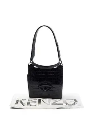 Kenzo Tali Crocodile-embossed Shoulder Bag