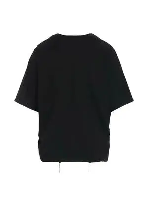 Yohji Yamamoto Ruched Drawstring T-shirt