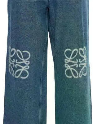 Loewe Anagram-motif Wide-leg Jeans
