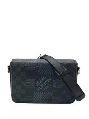 LOUIS VUITTON 3d Studio Damier Graphite Messenger Bag - Black