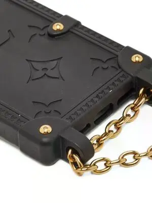 LOUIS VUITTON Re-trunk Monogram Iphone 14 Pro Chain Case