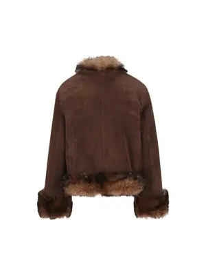 Valentino Garavani Embellished Fur-trim Jacket