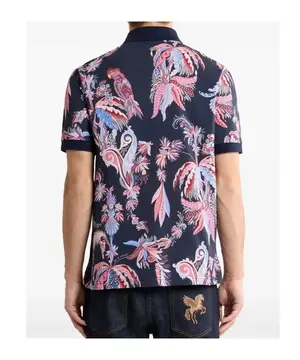 Etro Paisley Print Short-sleeved Polo Shirt