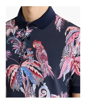 Etro Paisley Print Short-sleeved Polo Shirt