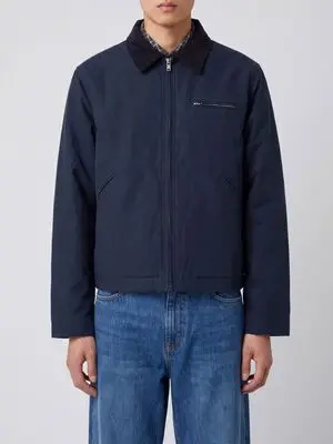 Gimaguas Cotton Shirt Jacket With Corduroy Collar
