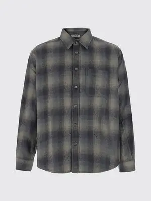 COOR Check Cotton And Wool-blend Shirt With French Collar