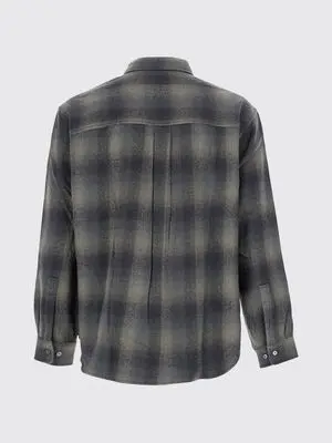 COOR Check Cotton And Wool-blend Shirt With French Collar