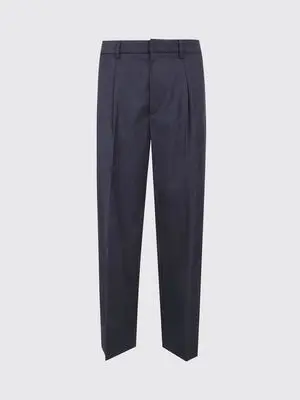 DUNST Wide Leg Pleated Tailored Trousers In Wool Blend