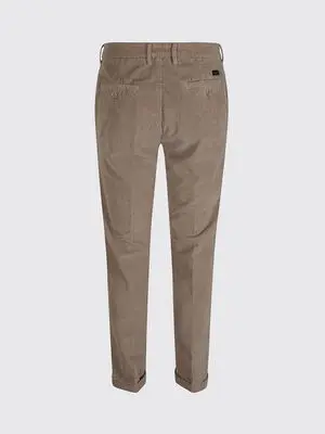 FAY Slim Fit Corduroy Chino Trousers With America Pockets