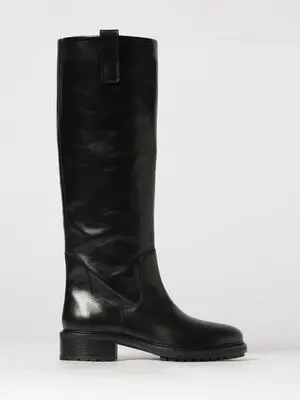 AeydĒ Henry Smooth Leather Knee-high Boots With Lug Sole