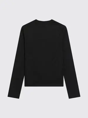 AMI Paris Long-sleeved Cotton T-shirt With Contrast Logo